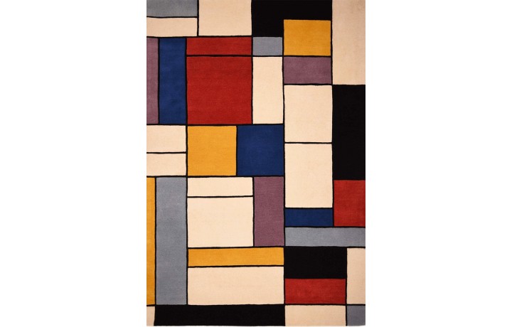 TAPIS CONTEMPORAIN "MONDRIAN"